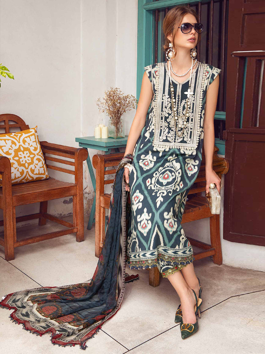 Shop Now Pakistani Designer Maria B Mprints Linen Winter Collection ...